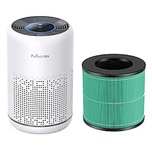 Air Purifiers Plus One More HEPA Filter for Better Sleep, Filters Smoke, Pet Dander, Odor, Dust, Sleep Mode, Speed Control, Portable - AC300