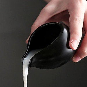 Angoily Mini Creamer Pitcher Mini Creamer Pitcher Sauce Pitcher Gravy Boat Small Milk Kettle With Dripless Lip Spout For Gravy, Warming Sauces, Salad Dressings, Milk