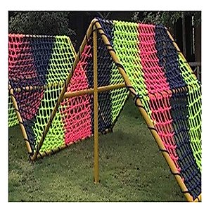 MAGFYLY Banister Guard net Child Safety nets, Rope Thickness 6mm, 5cm mesh, Playground Play net Children's Stairs Anti-Fall net Isolation net Garden Plant Fence Cargo Network (Size : 33M)