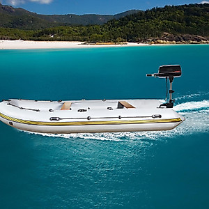 Outboard Motor 2200W 8HP 48V Electric Brushless Outboard Motor Inflatable Fishing Boat Engine Outboard Motor Water-Cooled CDI System