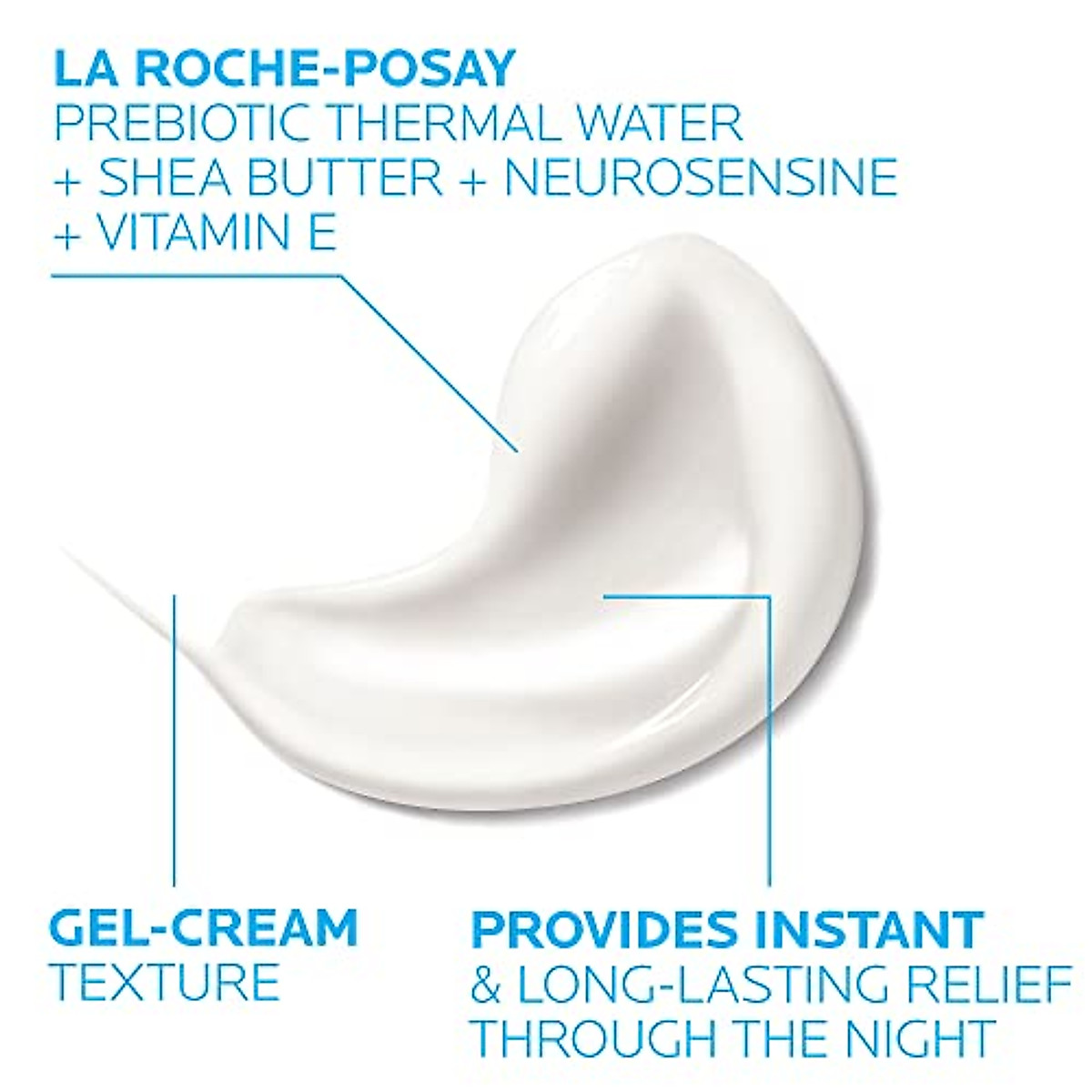 La Roche-Posay Toleriane Dermallergo Night Cream for Face Intense Soothing Moisturizer with Vitamin E, Allergy Tested, for Sensitive Skin, Formerly Toleriane Ultra Night