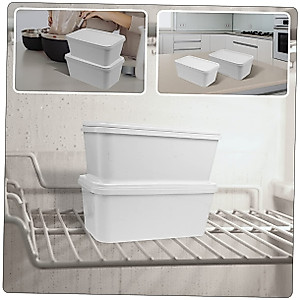 VOSAREA Professional Ice Cream Storage Box Container 3l Reusable Freezer Storage Tub for Fruit Dessert Preservation