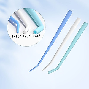 Annhua 25 Pcs Large Dental Surgical Aspirator Tips Disposable Green Suction Tips, Dental Aspirating Tips 1/4 Inch Diameter, Used for Dental Clinic, Operating Room, Lab