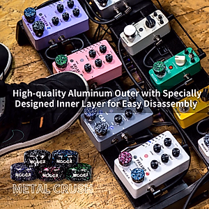 MOOER Metal Crush FT-MRB05 Universe Series Colorful Metal Footswich Toppers for Guitar Effects Pedal, Bass Effects Pedal