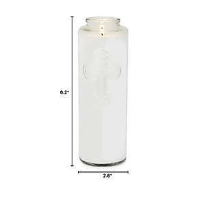 Root Candles Prayer Candles Clear Glass Devotional 7-Day Prayer Candle, 1-Count, Come Let Us Adore Him