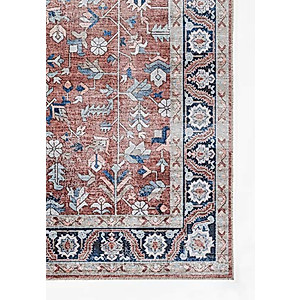 Novogratz by Momeni Rugs Doheny Polyester Rust Area Rug 7'6" X 9'6" (DOHENDOH-1RST7696)