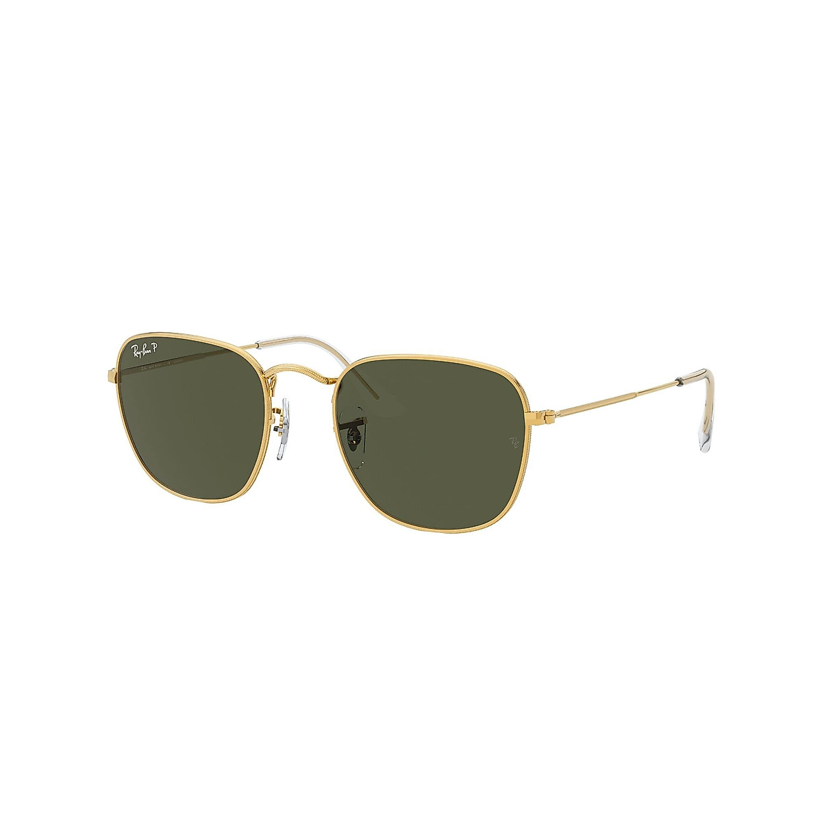 Ray-Ban RB3857 Frank Square Sunglasses, Legend Gold/G-15 Green Polarized, 54 mm