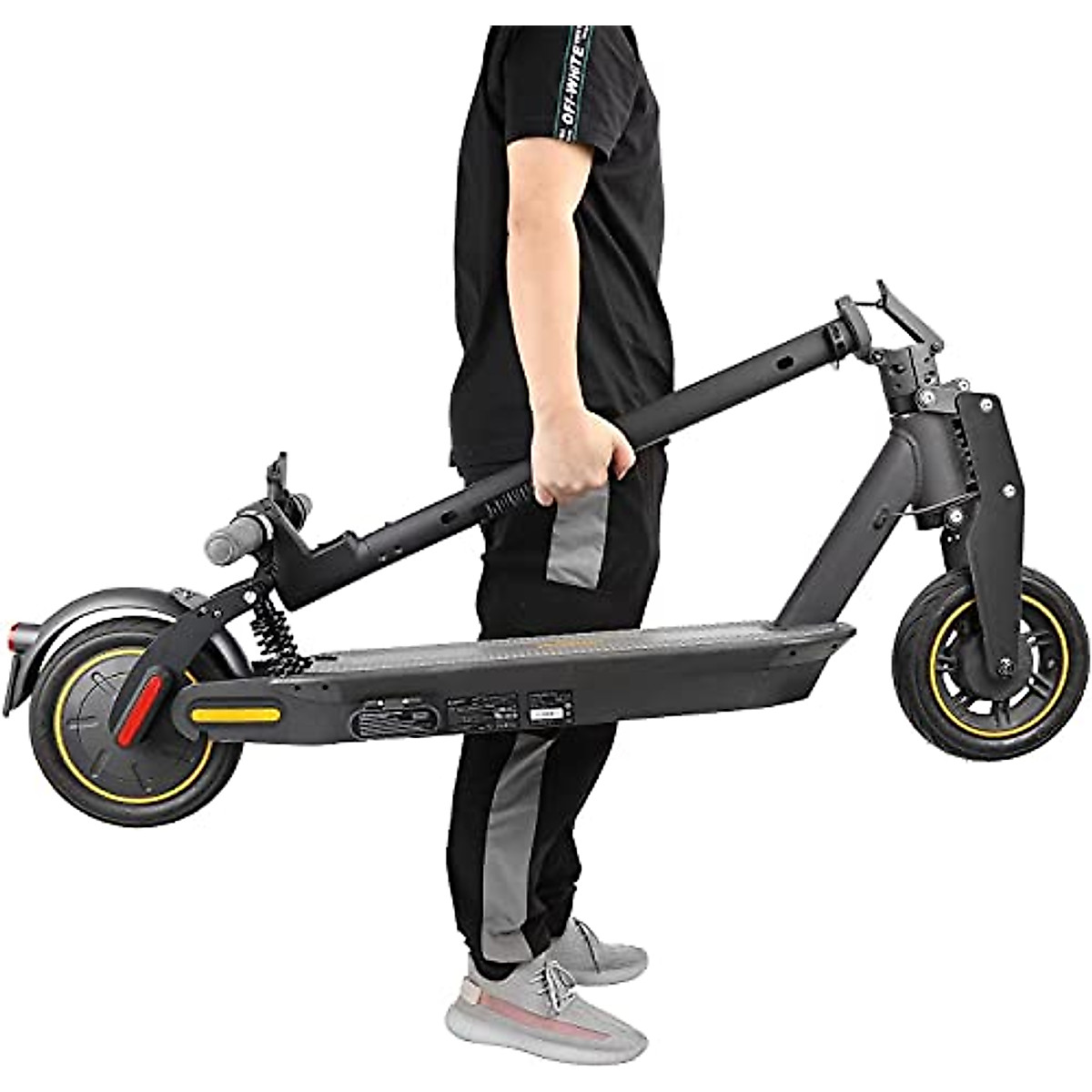 YBang Rear Suspension Kit with Mudguard and LED Taillight for Segway Ninebot Max G30 Electric Scooter Shockproof Vibration Damper Accessories (Black)