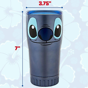 Silver Buffalo Lilo and Stitch Travel Mug, 20 Ounces