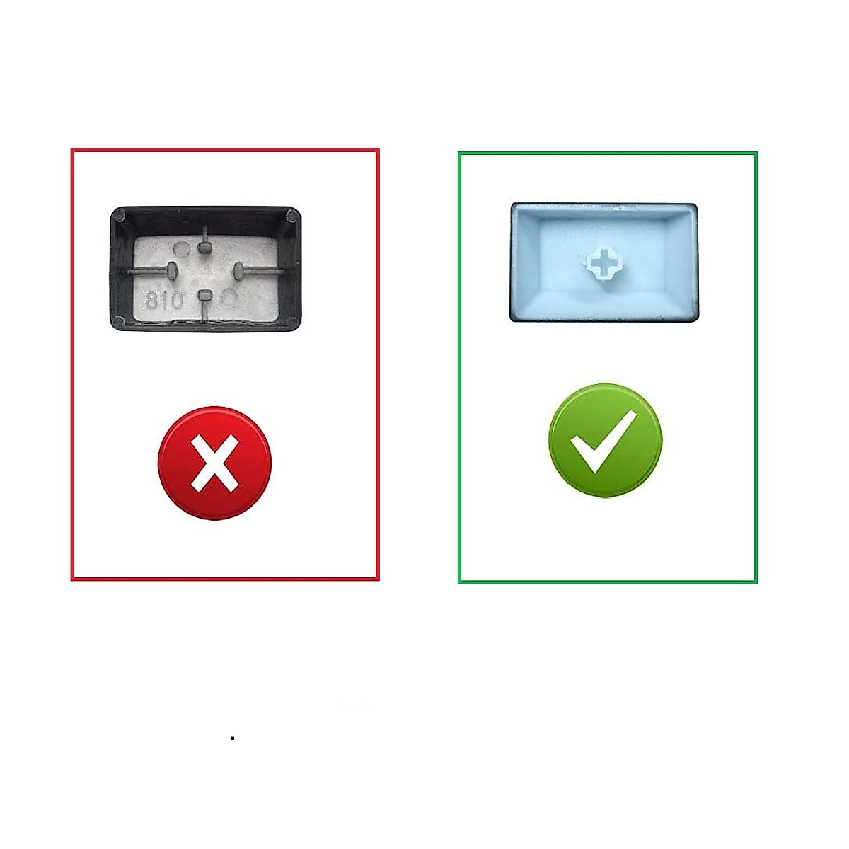 Pack of 2 CTRL Keycaps Replacement Key caps for Logitech G610 G710 G PRO X G512 Backlit Mechanical Gaming Keyboard