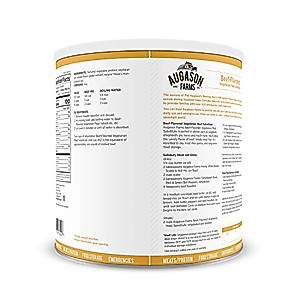 Augason Farms Beef Flavored Vegetarian Meat Substitute 2 Lbs 5 OZ No. 10 Can