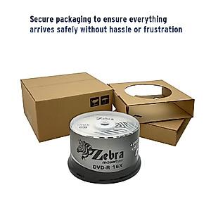 Moserbaer Zebra DVD-R 16X 4.7GB Branded Logo Recordable Media Disc-50 Pack Spindle