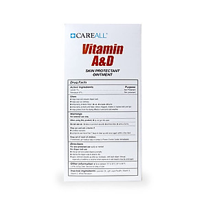 (6 Tubes) CareALL 4oz Vitamin A&D Ointment with Lanolin Diaper Rash and Skin Protectant