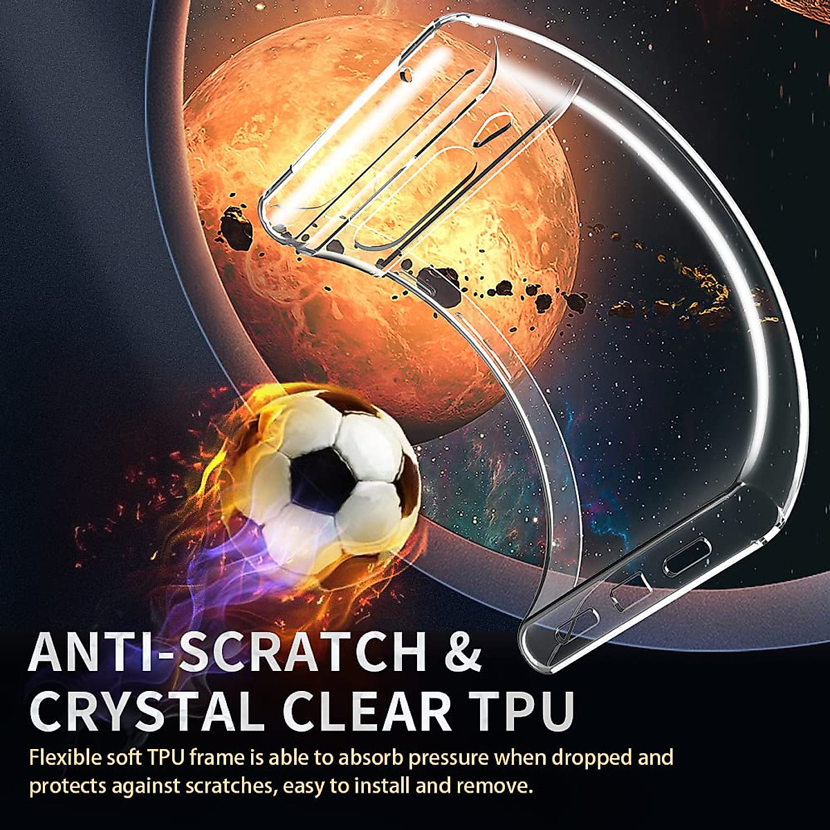 bokoo Crystal Clear Google Pixel 7 Pro Case.Soft Slim Fit Transparent Plastic TPU Protective Silicone Cover Phone Cases for Google Pixel 7 Pro [Slim Thin & Comfort Grip] [Shockproof]