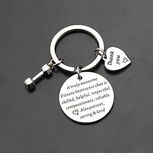 Lywjyb Birdgot Fitness Trainer Gift Thank You Gift for Fitness Instructor Workout Jewelry (Fitness Instructor ke)