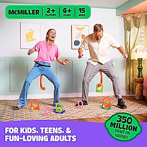 MCMILLER ENTERTAINMENT It's Bananas! The Monkey Tail Game - Funny, Fun Party & Family Game for Kids, Baby Shower, Bachelorette, Easter, Gag Gift for Game Night, Ages 6+, 2+ Players