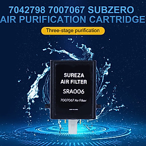 Upgraded 7042798 7007067 Subzero Air Purification Cartridge Replacement Refrigerator Filter - 6 Months Warranty (7007067 * 1Pice)