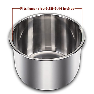 WishDirect 10 Inch Tempered Glass Lid Compatible with 8 Quart Instant Pot and Ninja Foodi, Universal Electric Pressure Cooker Lid with Upgraded Heat-resistant Silicone Handle