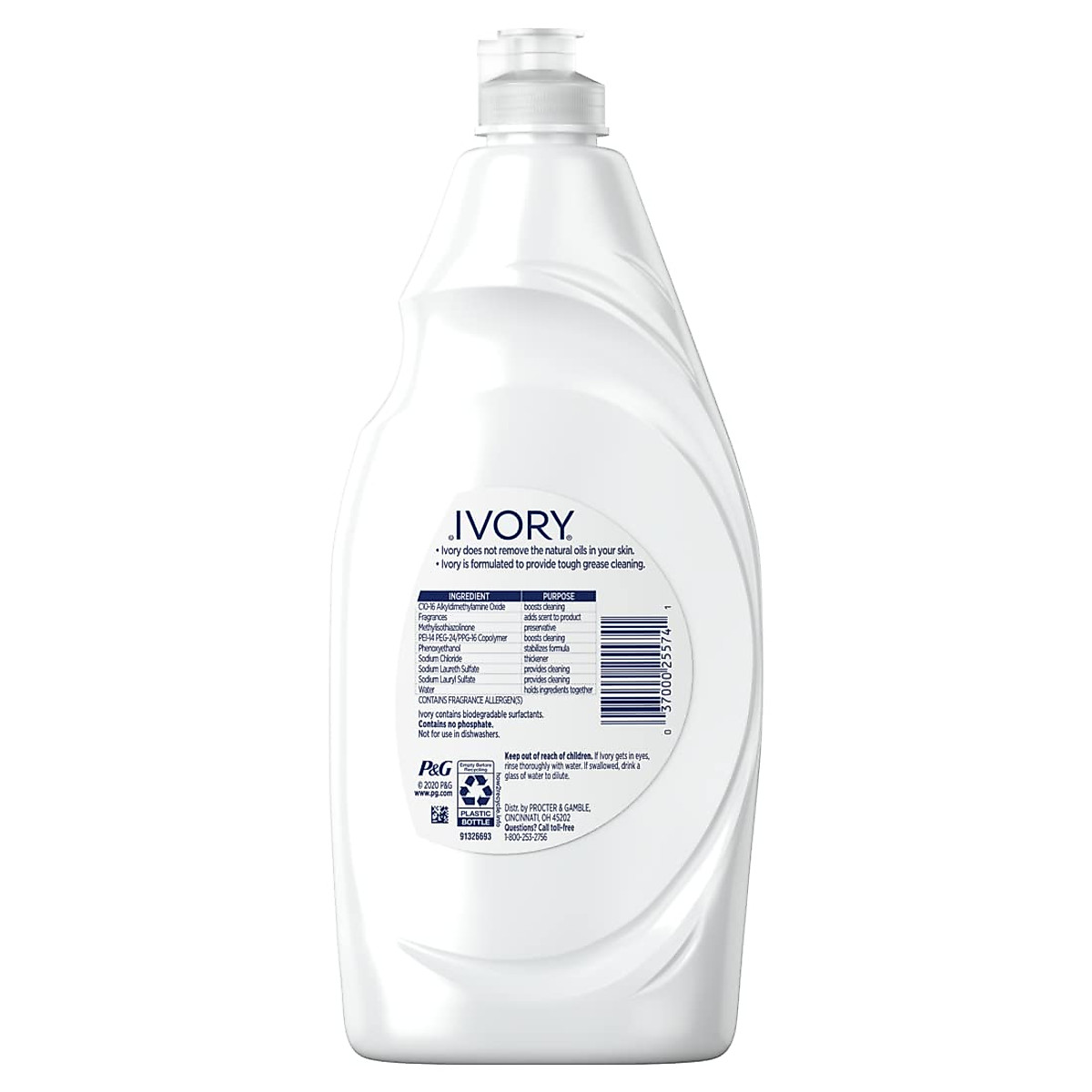 2 Pk. Ivory Classic Scent Dishwashing Liquid Dish Soap 24 Fl. Oz (48 Fl. Oz Total)