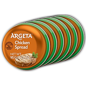 Argeta Pate Spread, Chicken, 3.35oz (6 PACK)