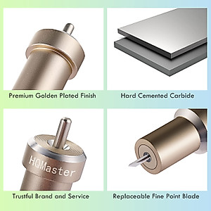 HQMaster Premium Fine Point Blade and Holder Kit for Cricut Maker 3, Maker, Explore 3, Explore Air 2, Air, One Cutting Blades for Glitter Vinyl, Cardstock, Faux Leather, Adhesive Foil, Vellum