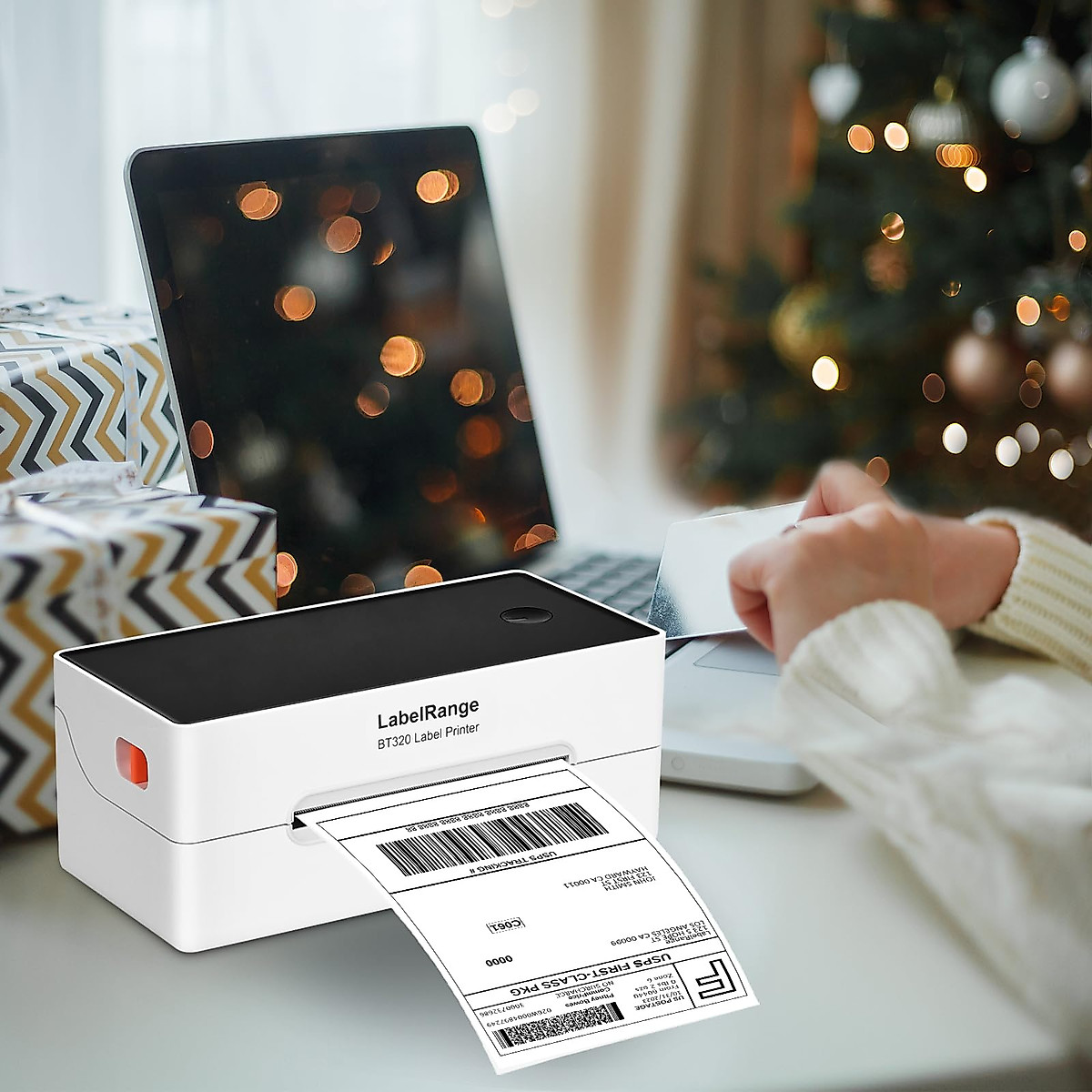 LabelRange LP320 Label Printer – High Speed 4x6 Shipping Label Printer, Windows, Mac, Linux and Chrome OS Compatible, Direct Thermal Printer Supports Shipping, Barcode, Household Labels and More