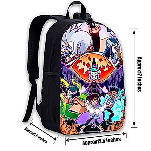 Mollly Gift The Anime owl backpack Unisex Backpack The Owl House Merch with Stickers password lock Phone Grips