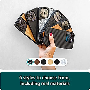 Mous - Case for iPhone 14 Pro - Carbon Fiber - Limitless 5.0 - Protective iPhone 14 Pro Case MagSafe Compatible - Shockproof Phone Cover