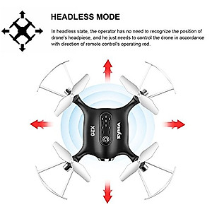 Cheerwing Syma X20 Mini Drone for Kids and Beginners RC Nano Quadcopter with Auto Hovering 3D Flip(Black)