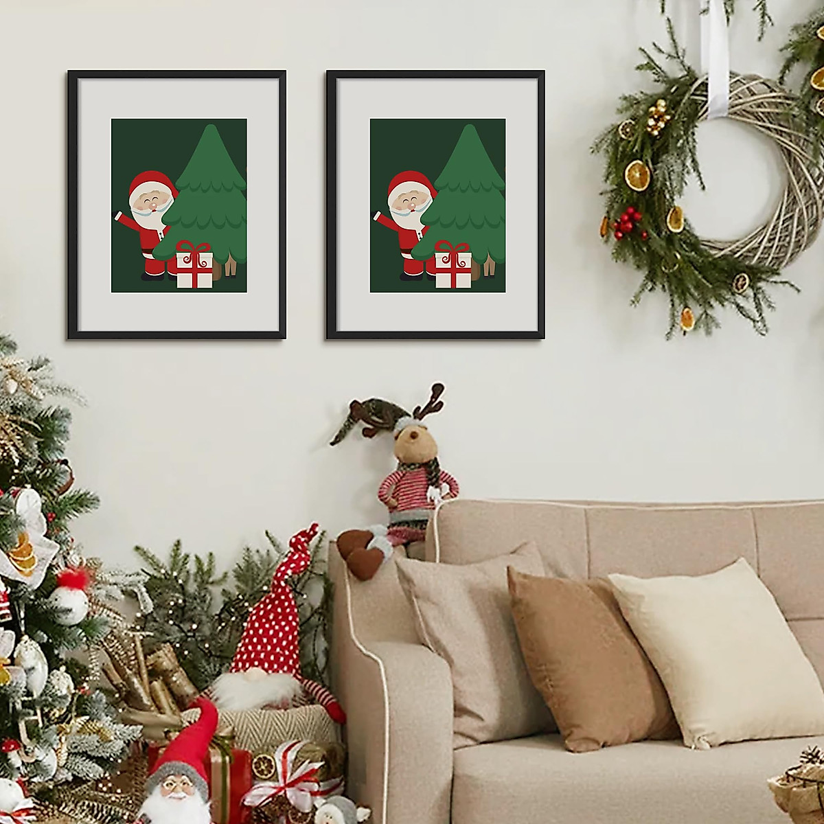 ENJOYBASICS 16x20 Picture Frame, Display Poster 11x14 with Mat or 16 x 20 Without, Wall Gallery Photo Frames, Black, 2 Pack