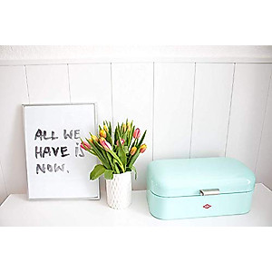 Wesco Grandy – German Designed - Steel bread box for kitchen / storage container, White
