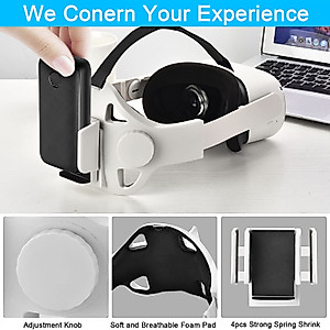 Oculus Quest 2 Accessories Head Strap, Replacement for Elite Strap,Adjustable Head Strap Headband Enhanced Support and Reduce Head Pressure in VR, Comfortable Protective Strap for Oculus Quest 2