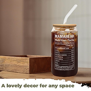 Gifts for Mom from Daughter, Son - Mom Birthday Gifts, Birthday Gifts for Mom - Mom Gifts for Christmas, Mom Christmas Gifts - Mama Gifts, Mother Gifts, New Mom Gifts for Women - 16 Oz Can Glass