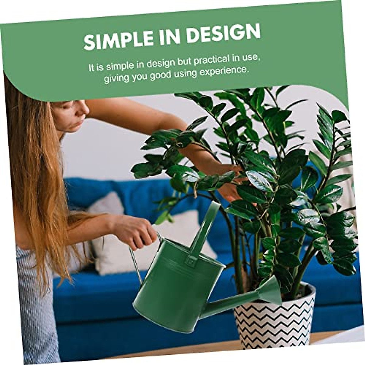 Yardwe Watering can Iron Watering Kettle misting Plant Mister Garden Planting Tool Plant Iron Watering Pot Double Handled Watering Pot Watering Flower Kids Tools Shower Head Metal Child