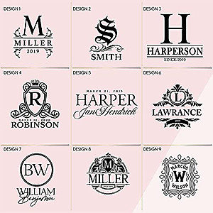 Personalized 5 pc Whiskey Decanter Set - 9 Design Options - Limited Edition, Custom Liquor Decanter | 25 Oz, 750ml Liquor Decanter w/ 4pcs Whiskey Glass Set #1