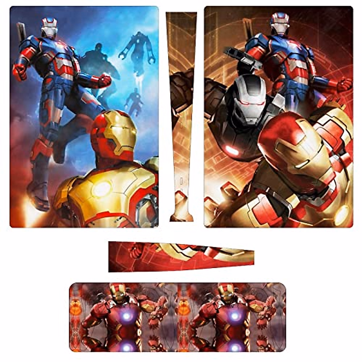 Stickers for PS5 Console and Playstation 5 Controller Skin,Digital Edition for Anime Accessories, No Bubble,Waterproof styleE