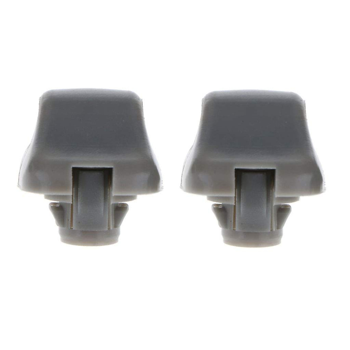 Poweka Sunvisor Clip Hook Replacement Compatible with 1998-2007 Accord 1996-2004 Civic 2007-2011 CR-V 1999-2010 Odyssey 2006-2011 Ridgeline, Replace 888217-S01-A01ZA Gray Pack of 2