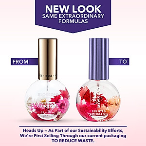 Blossom Hydrating, Moisturizing, Strengthening, Scented Cuticle Oil, Infused with Real Flowers, Made in USA, 0.42 fl. oz, Spring Bouquet