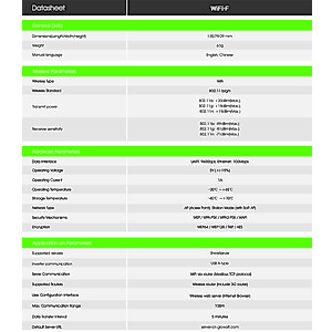 ixaer Solar Inverter WiFi Module Remote Monitoring for Growatt SPF LVM 120V/240V