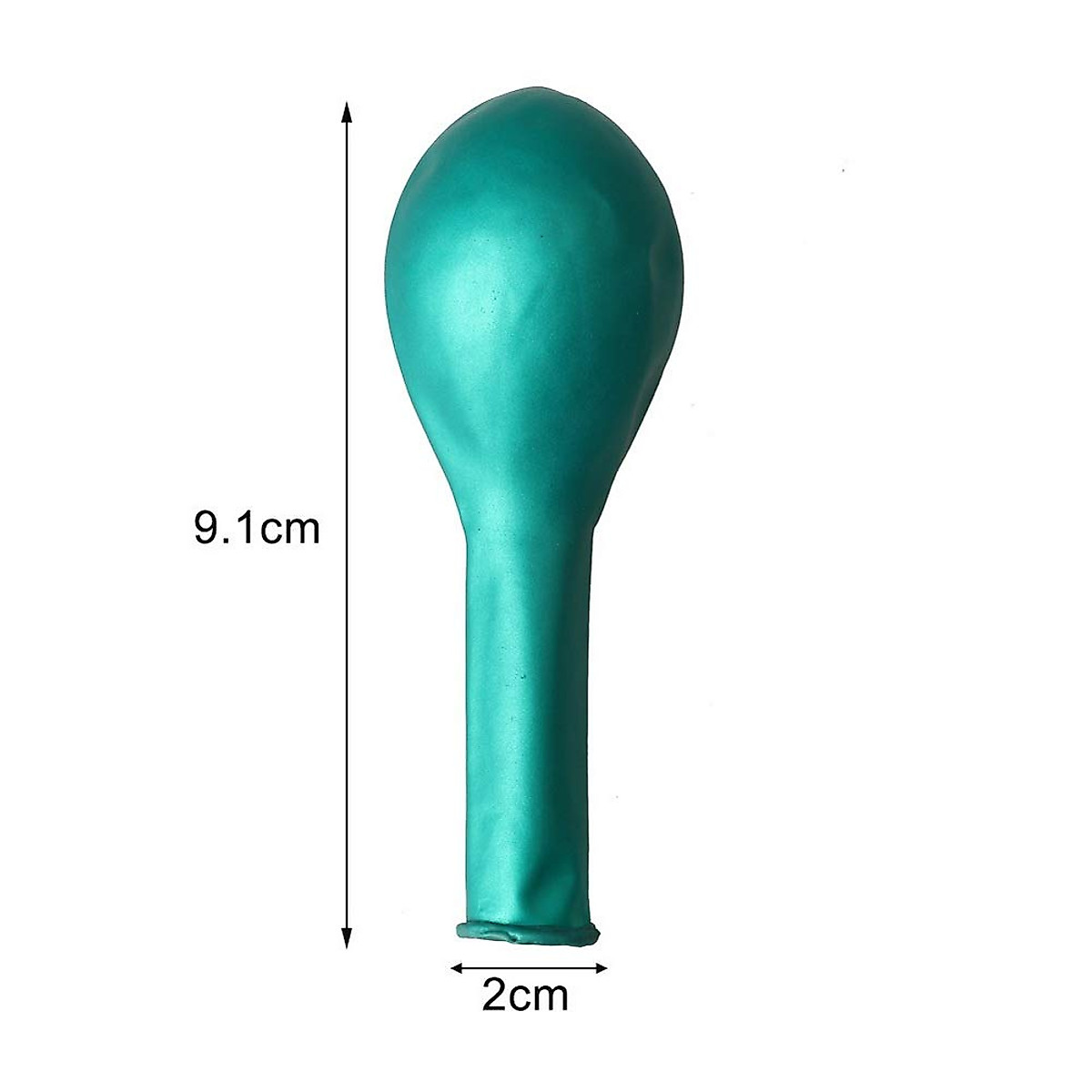 ZHIYE Party Balloons Assorted 8 Inch 100 pieces Bright Metallic Balloons Suitable for Birthday Parties, Weddings, Anniversaries, Celebrations