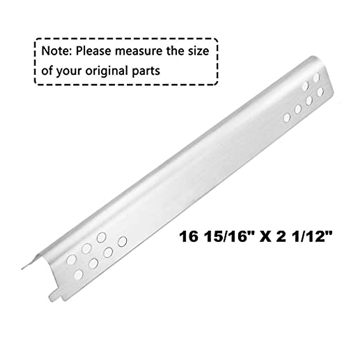 Htanch SD75 (4-Pack) 16 15/16" Heat Plate and Burner Replacement for Charbroil 463361017, 463673517, 463673017, 463376018P2, 463376117, 463275517, 463377117, 463673617, 463377017, 463347017