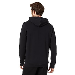 adidas Men's Essentials Fleece Hoodie, Black/White, XX-Large