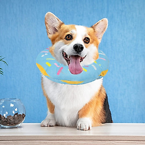 yueton 1PCS Anti-bite Cat Collar Pet Recovery Collar Cat Cone Adjustable Cat Cone Collar Protective Cat Donut Collar Cat Anti-Lick Collars Pet Surgery Neck Pillow Elizabethan for Small Cat and Dog