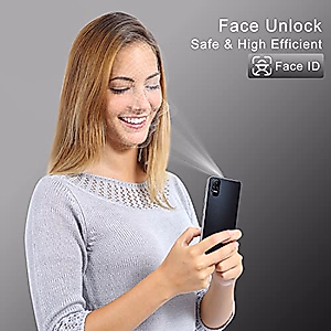 Xgody V40 Unlocked Cell Phones, 6.1 Inch 4G Smartphones, Android 10.0 OS with Free Dual SIM Quad Core, Dual 5MP Camera, 3000 mAh Battery, Face Unlocking (Black)