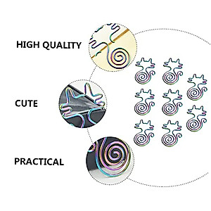 STOBOK 8pcs Organizing Fasten Stationery Files Elephant Page Bookmark Kids Supplies Creative Clamp Photo Cartoon Memo Wire Clips Books Binder Cat Cute Metal Paper Shape Clip Office Push