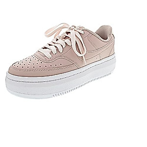Nike Court Vision Alta Leather Women's Trainers Shoes, Pink Oxford/Pink Oxford-White, 7 M US