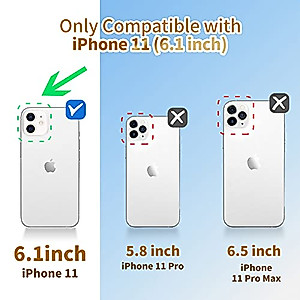 Loheckle for iPhone 11 Case for Women, Designer Square Cases for iPhone 11 with Ring Stand Holder and Lanyard, Cute Design Luxury Bees Squared Edges Cover for iPhone 11 6.1 Inch