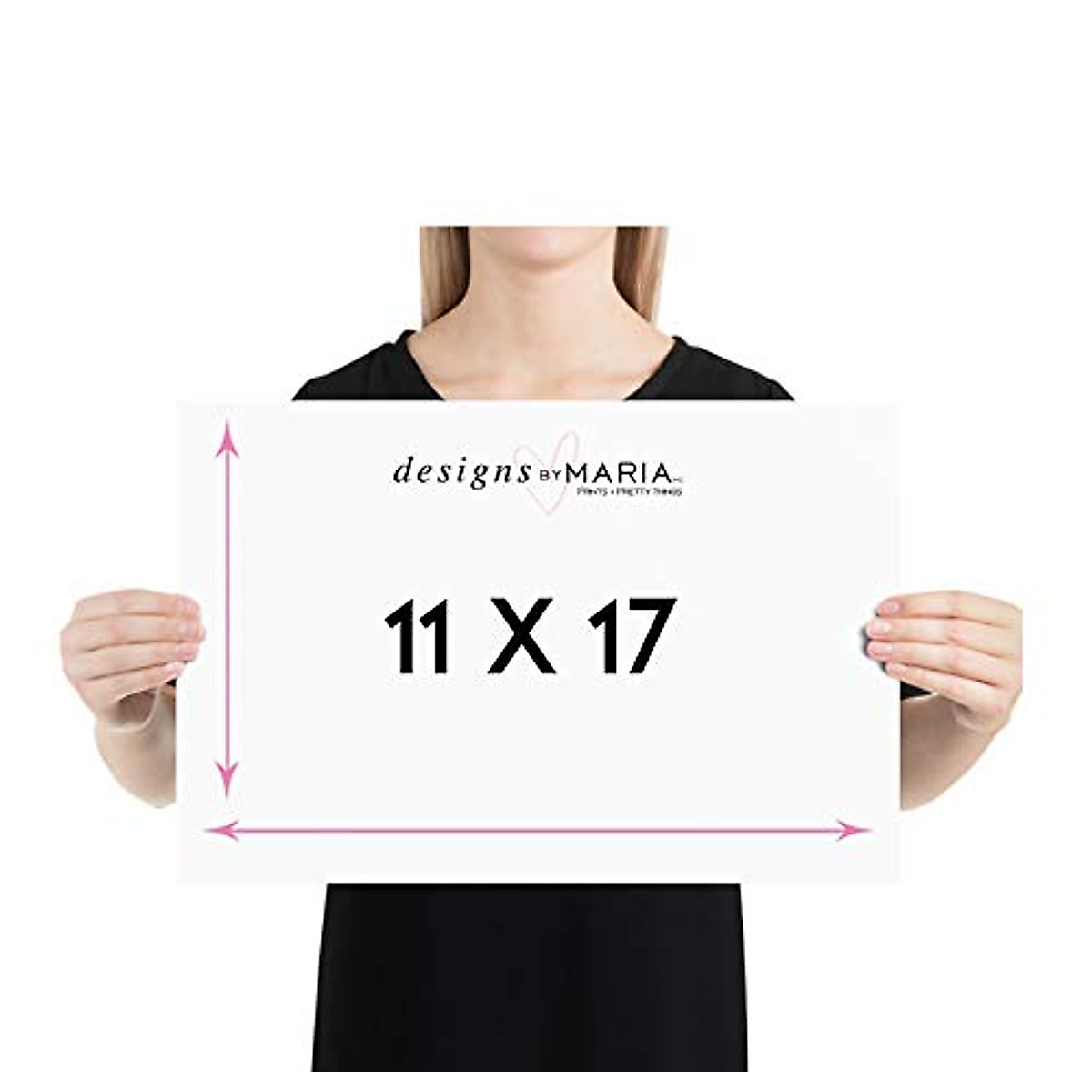 Bashful Bunny Floral Crown 11x17 (Unframed) Baby Nursery Wall Decor Prints (Option 1)