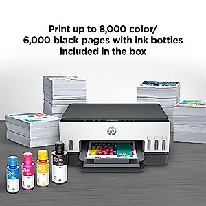 HP Smart -Tank 6001 Wireless All-in-One Cartridge-free Ink Printer, up to 2 years of ink included, mobile print, scan, copy (2H0B9A)