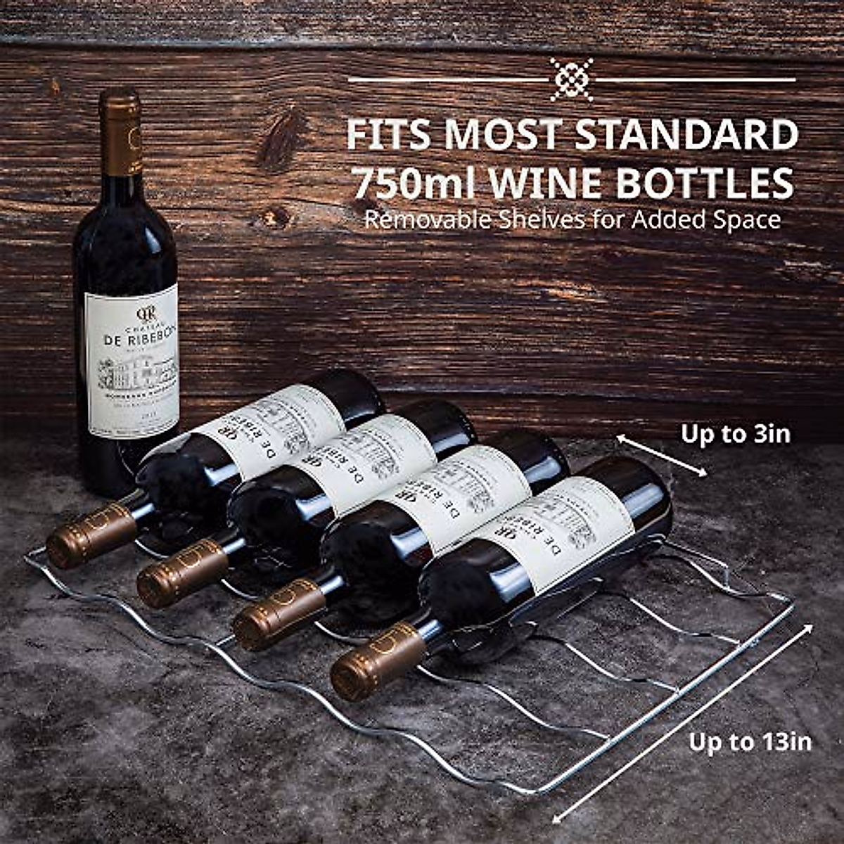 Ivation 33 Bottle Dual Zone Wine Cooler Refrigerator w/Lock | Large Freestanding Wine Cellar For Red, White, Champagne & Sparkling Wine | 41f-64f Digital Temperature Control Fridge Glass Door Black